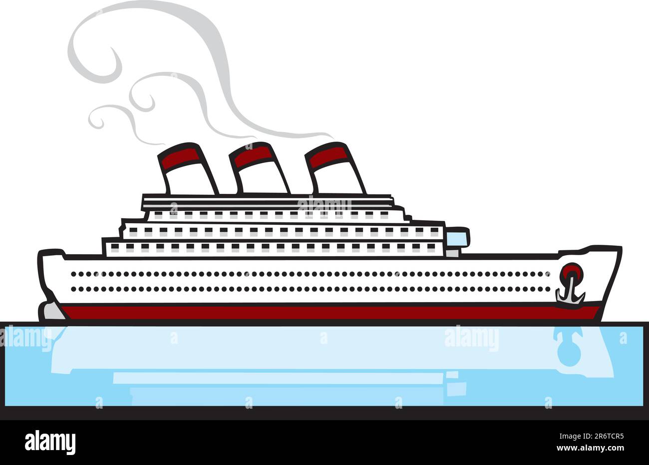 Swimming on still water Stock Vector Images - Alamy