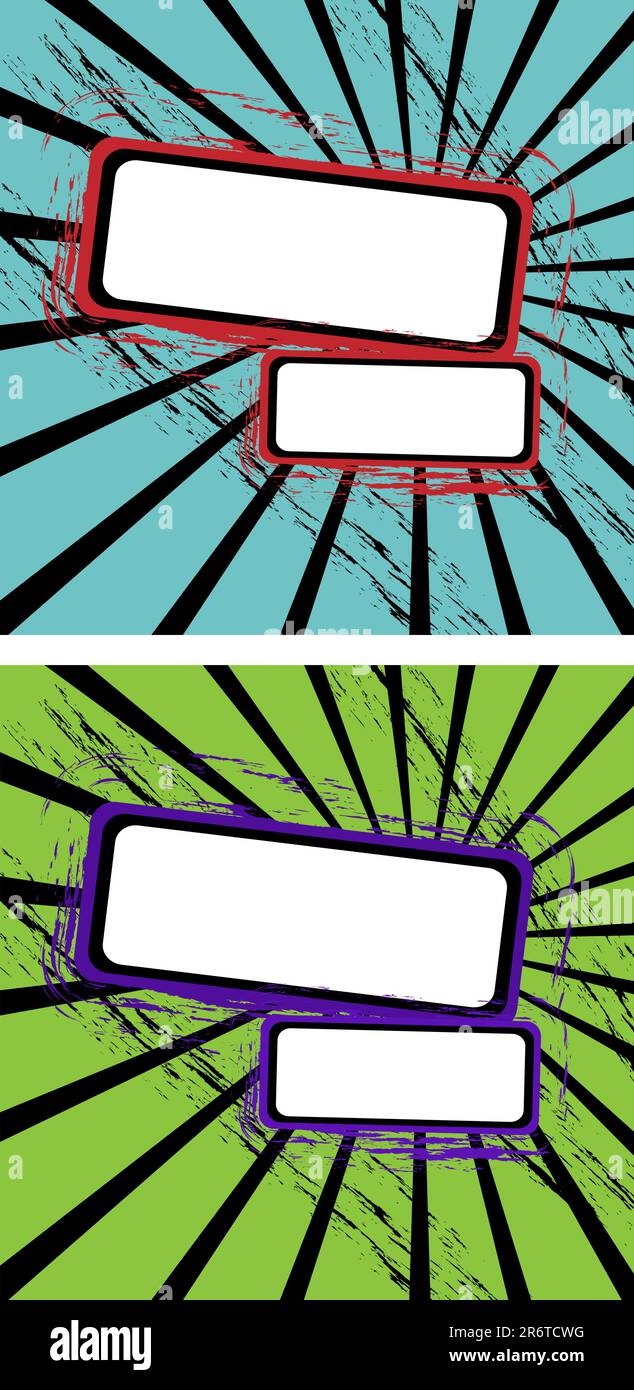 vector grunge sunburst with label and scattered brushes Stock Vector ...