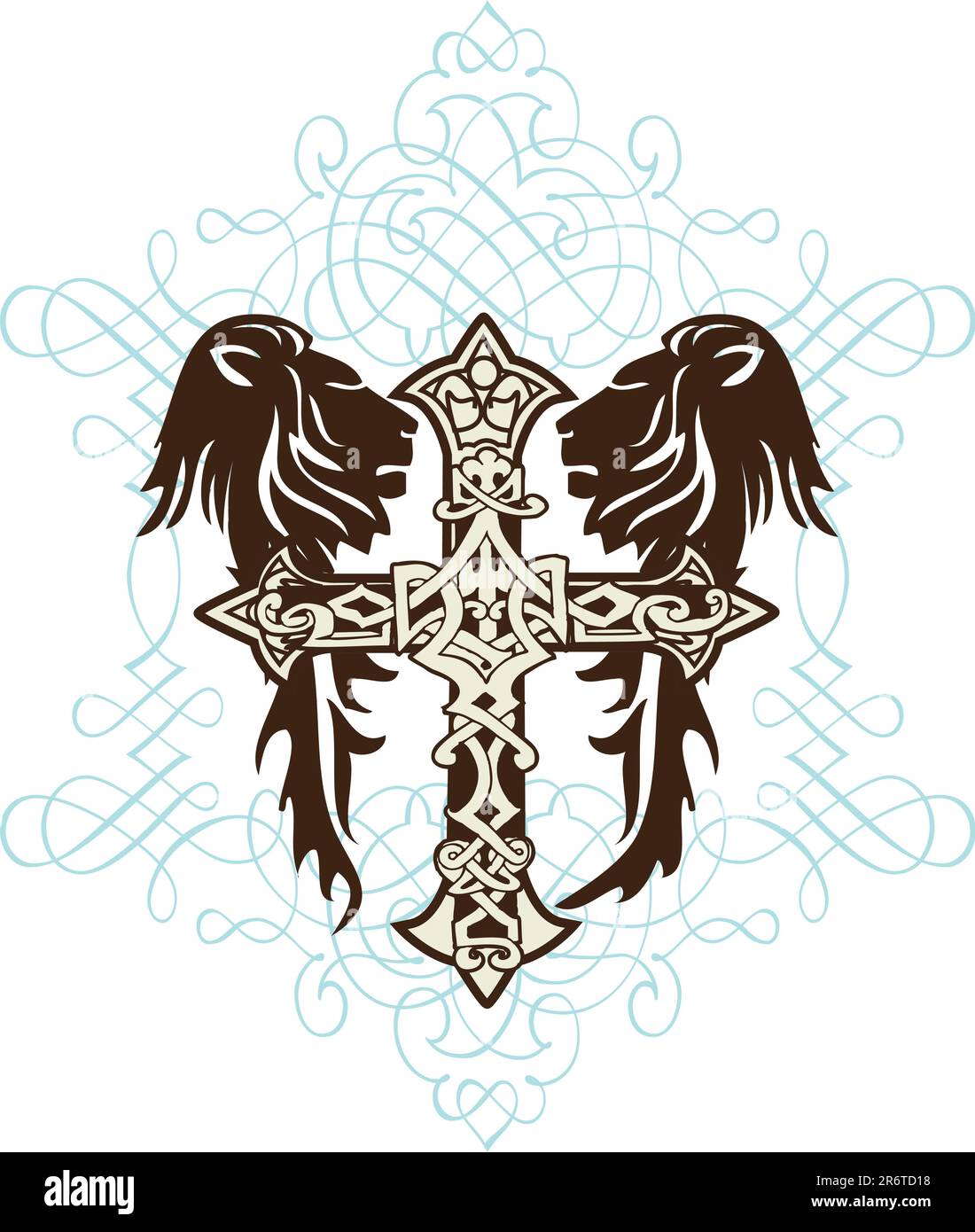 Heraldic lion crest Stock Vector Images - Alamy