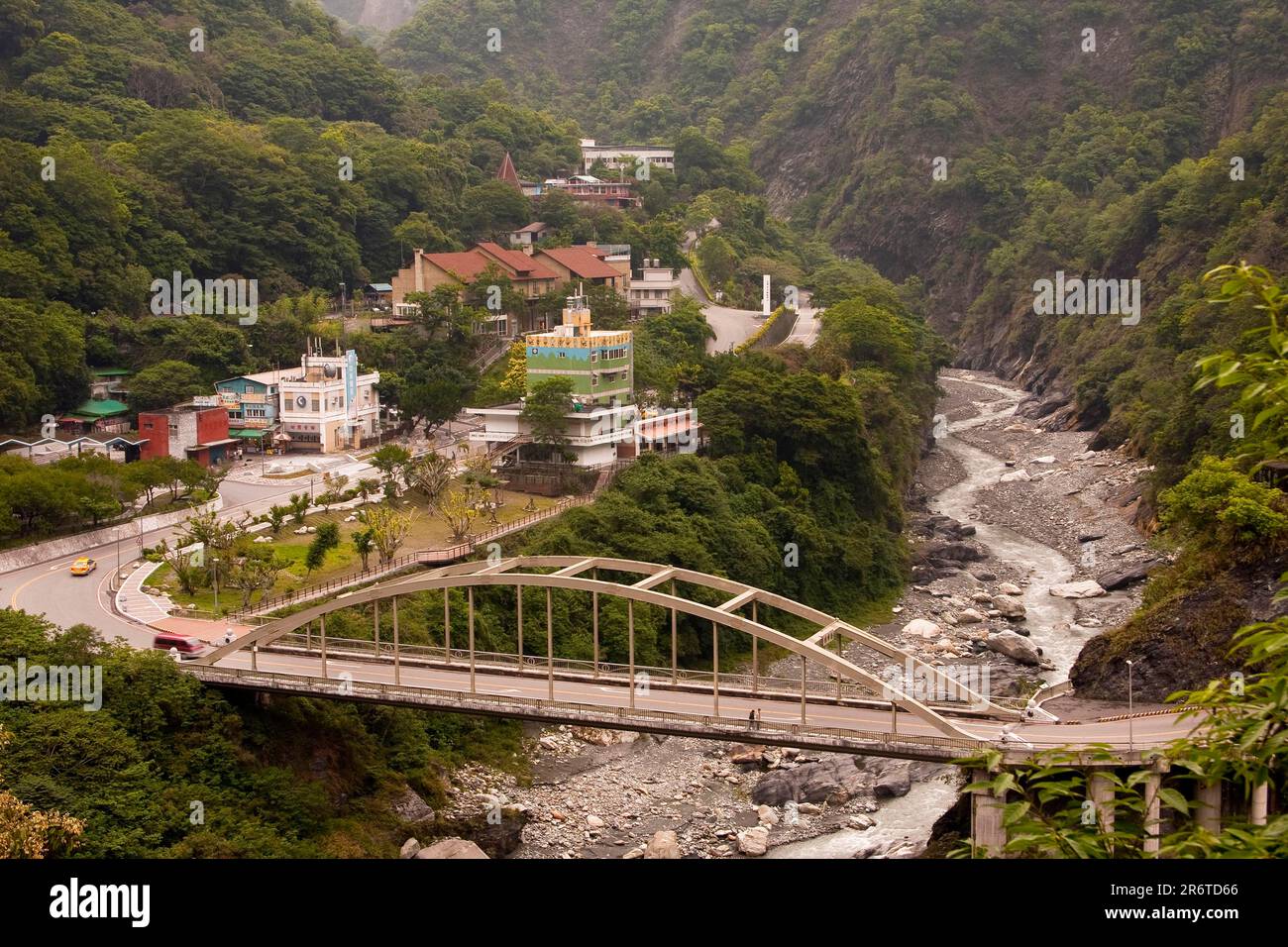 Bridge, Taroko Gorge, Taroko Gorge National Park, near Hualien, Taroko ...