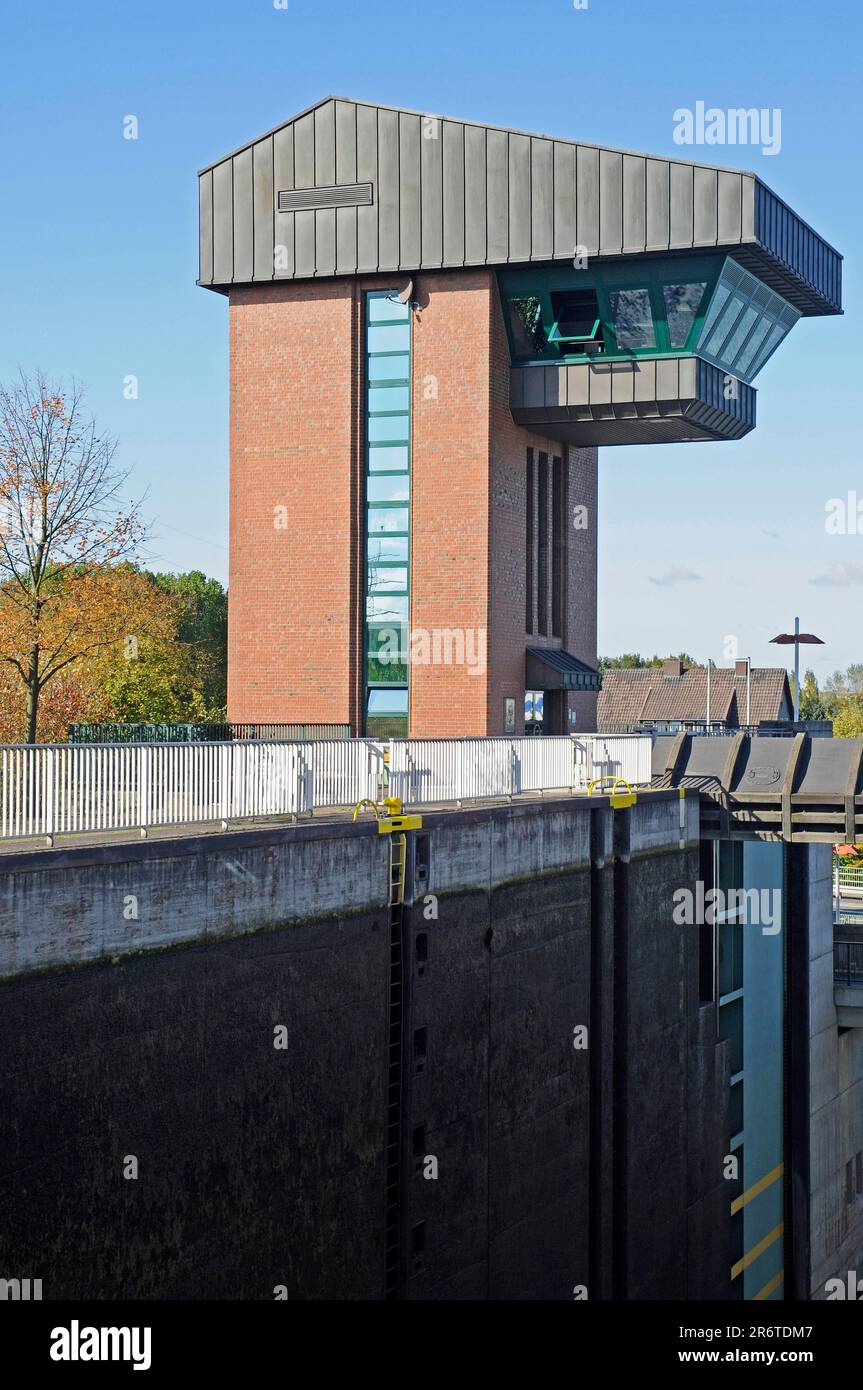 New Hoist, Waltrop Lock Park, North Rhine-Westphalia, Germany Stock ...