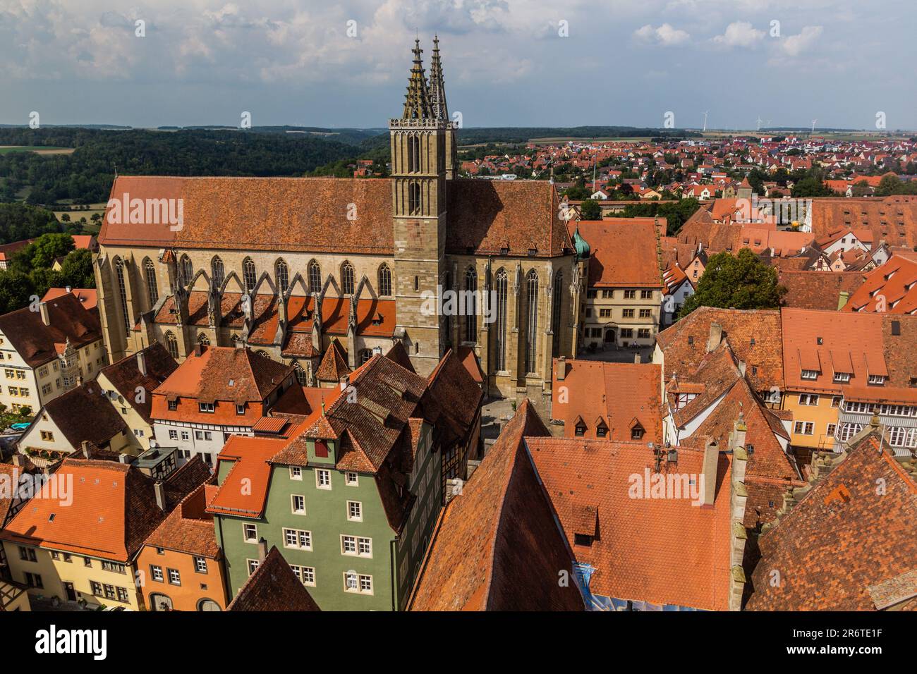 St. James's Church in Rothenburg ob der Tauber, Bavaria state, Germany ...