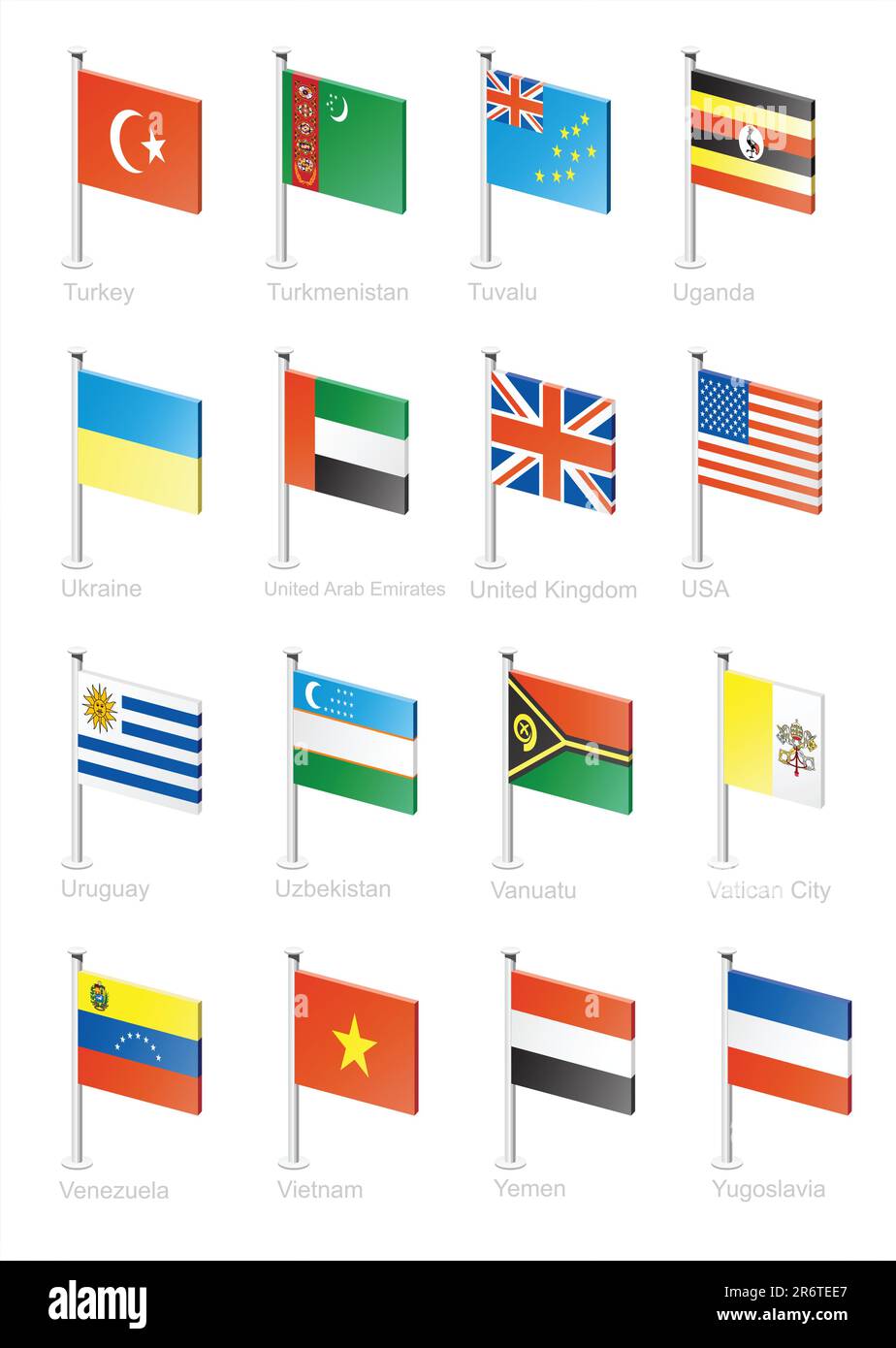 Middle east flag south american flag Stock Vector Images - Alamy