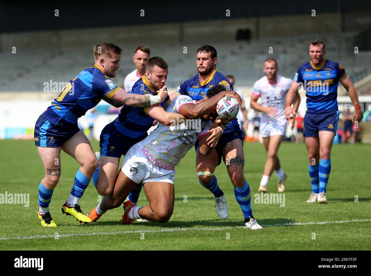 Leeds Rhinos’ Leon Ruan scores their sides second try during the ...