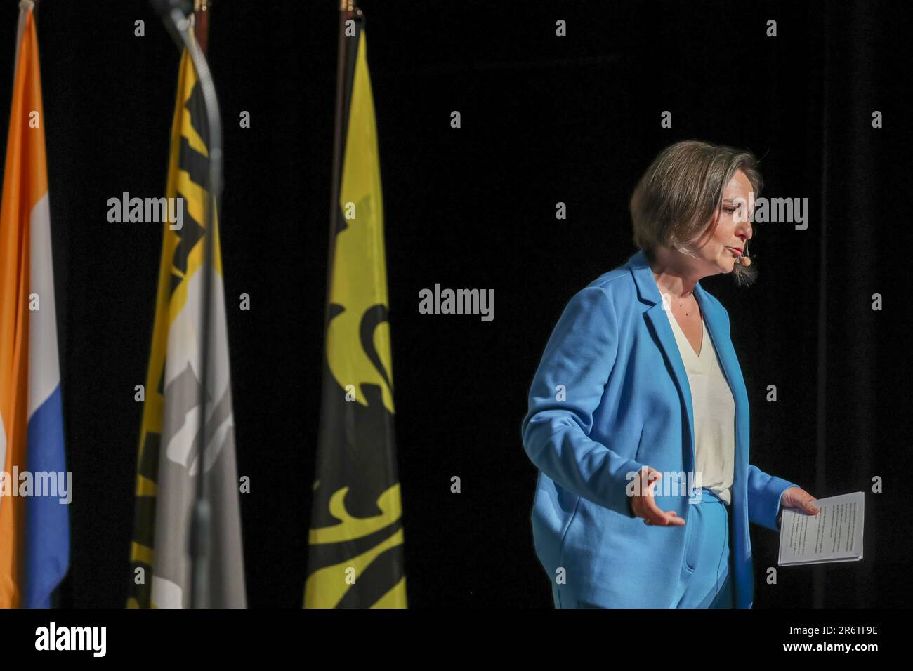 Lier, Belgium. 11th June, 2023. Vlaams Belang's Barbara Pas pictured ...