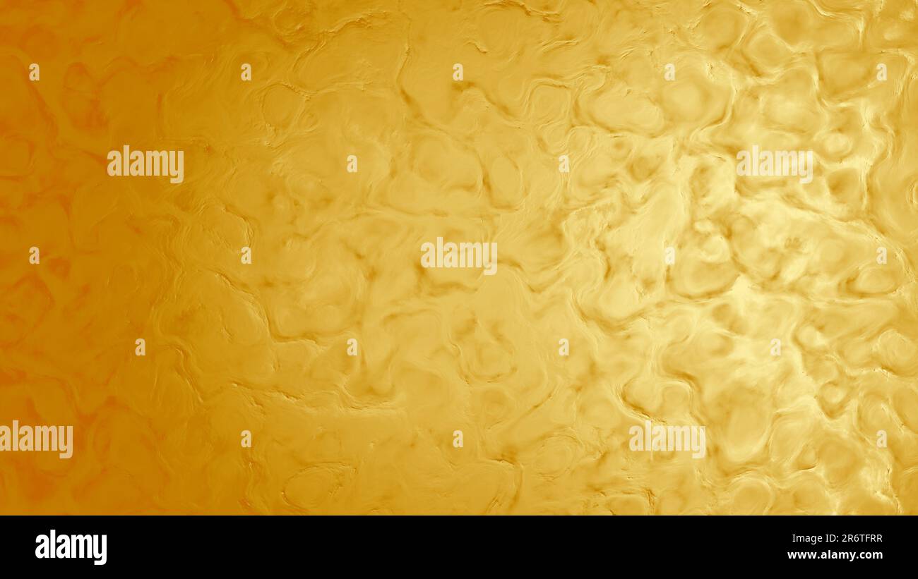 shining goldish orange biological forms lay background - abstract 3D ...