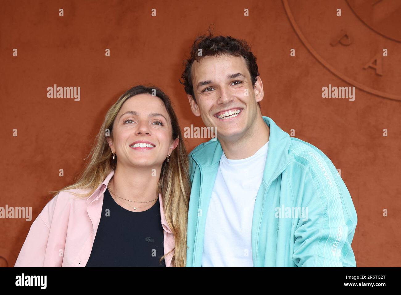 Marie Camille and Theo Curin attend the 2023 French Open at Roland ...
