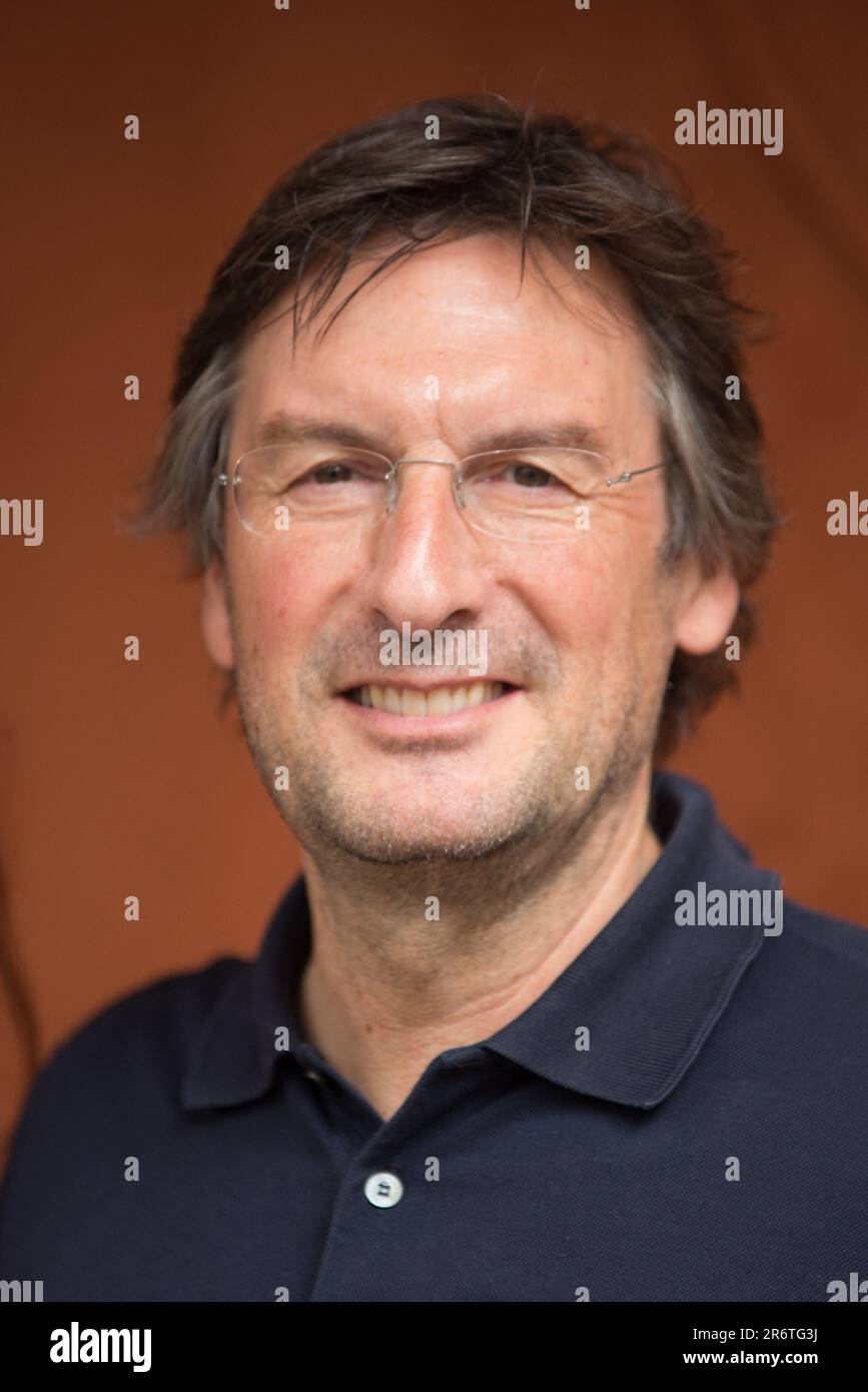 Pietro Beccari attends the 2023 French Open at Roland Garros on June 11 ...