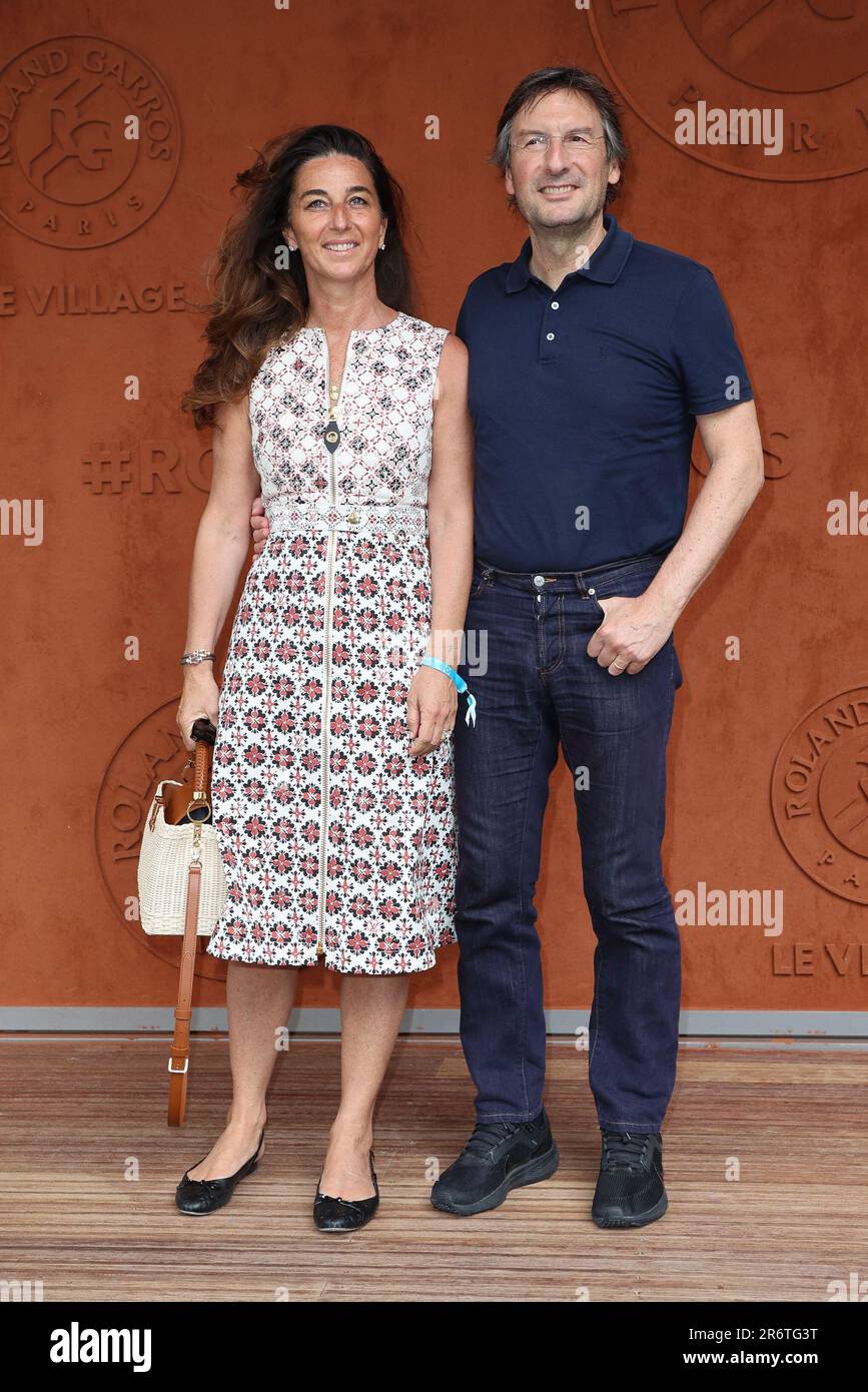 Pietro Beccari attends the 2023 French Open at Roland Garros on June 11 ...