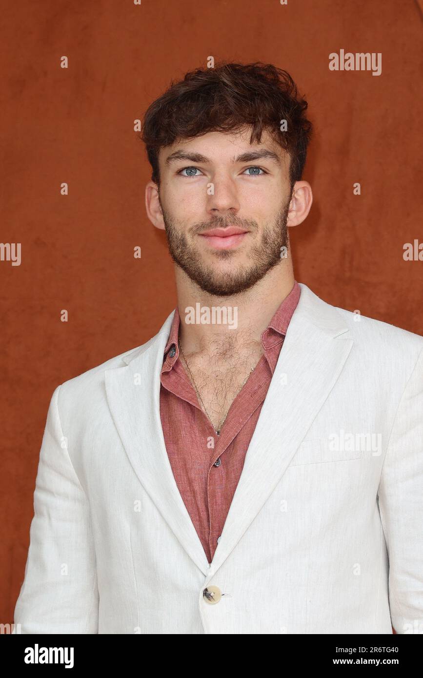 Pierre Gasly attends the 2023 French Open at Roland Garros on June 11 ...