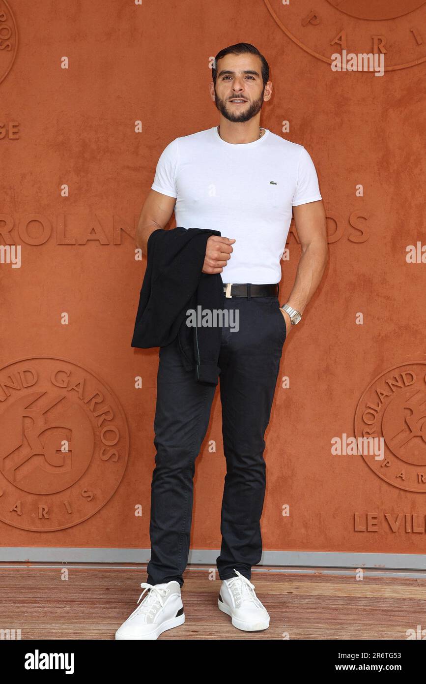 Sofiane Zermani attends the 2023 French Open at Roland Garros on June ...