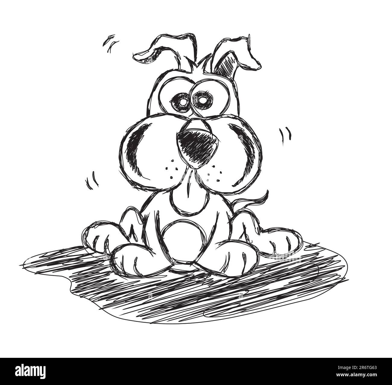 Fantasy Sketch of lovely Dog Stock Vector Image & Art - Alamy