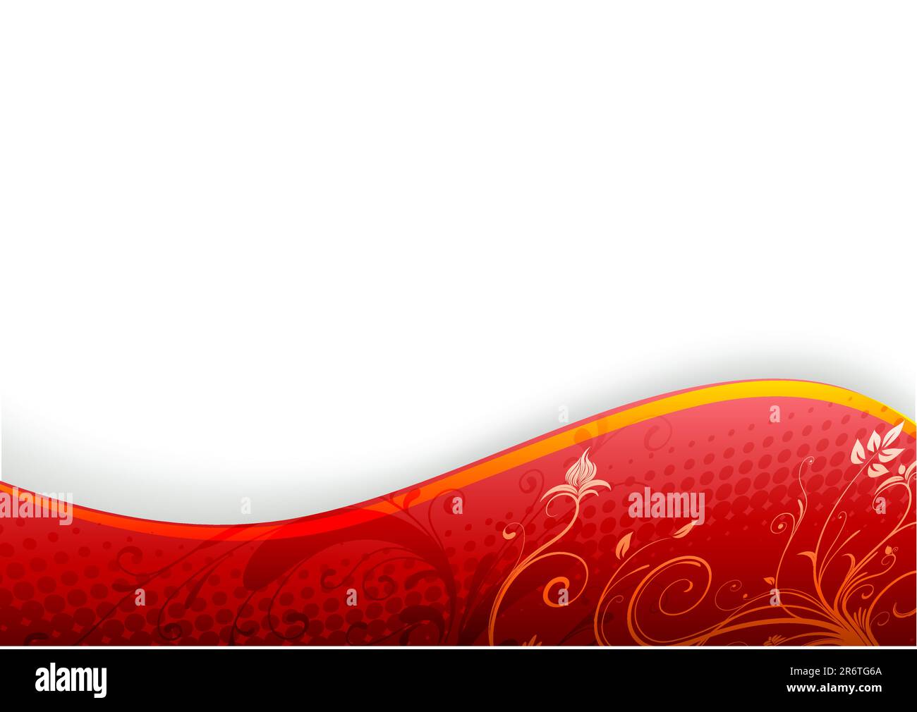 Vector illustration of red style floral abstract background Stock ...