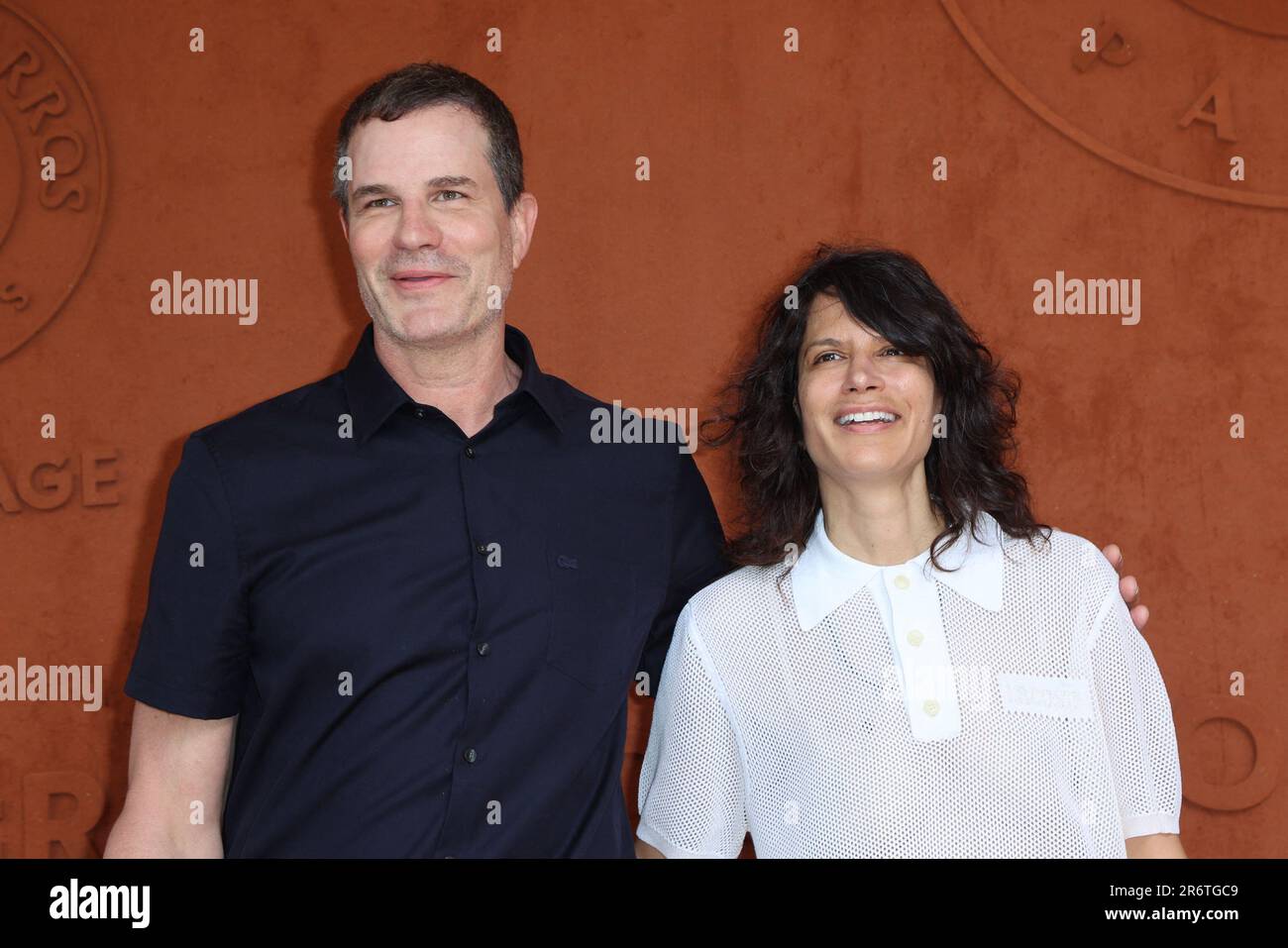 Paris, France. 11th June, 2023. Jason Kolotouros and Pelagia Kolotouros attend the 2023 French ...