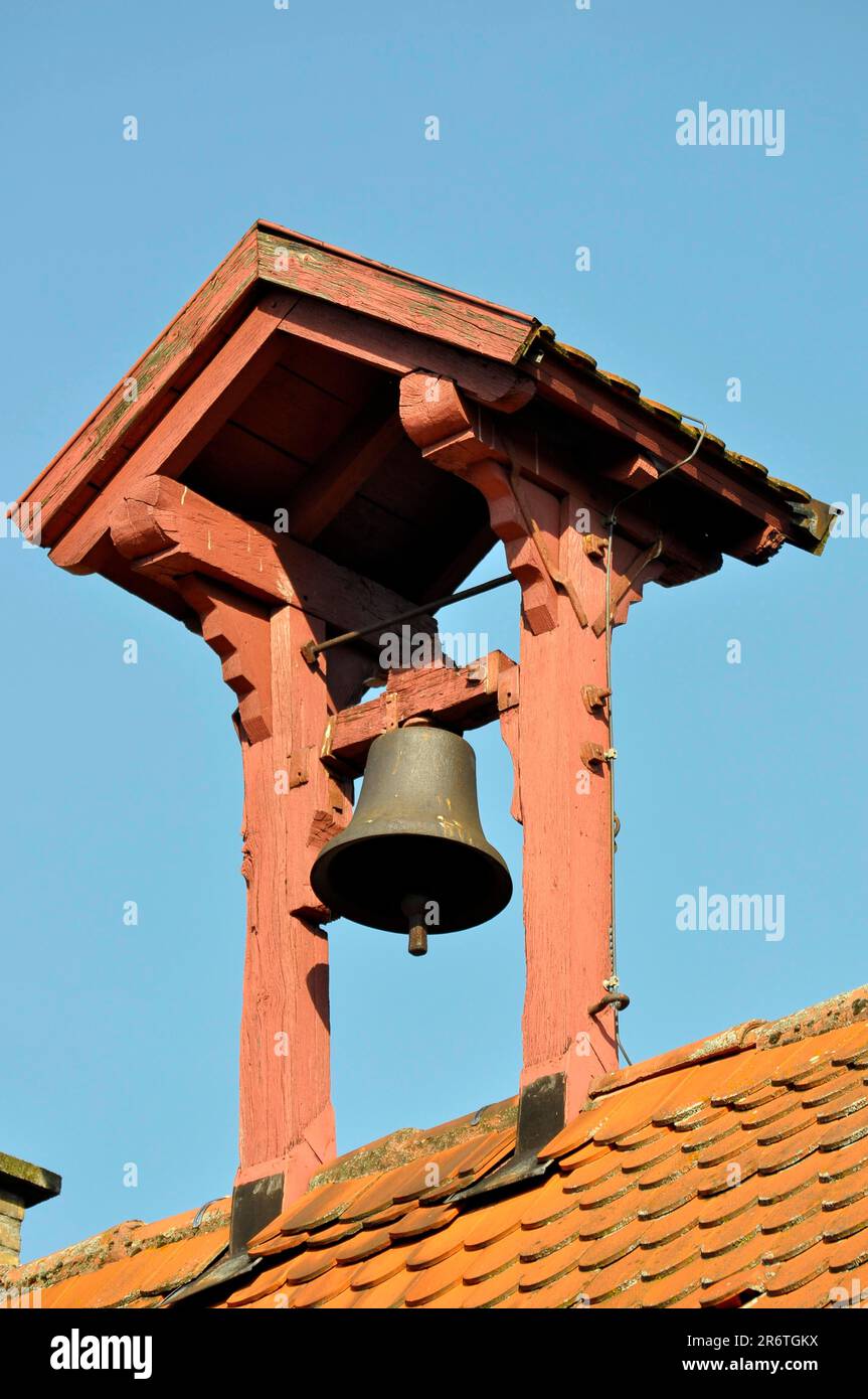 Town hall bell in Haefnerhaslach Stock Photo - Alamy