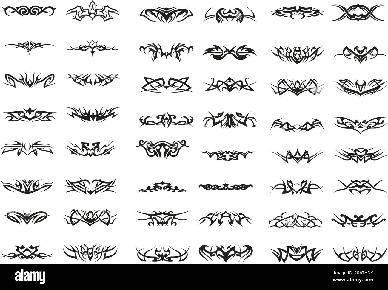 Tattoo border Black and White Stock Photos & Images - Alamy