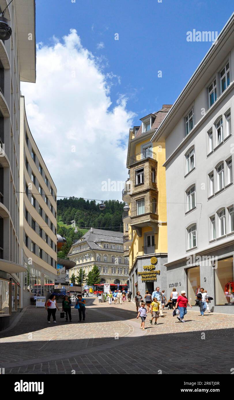 Switzerland, St. Moritz city centre, centre, hotels, holiday flats ...