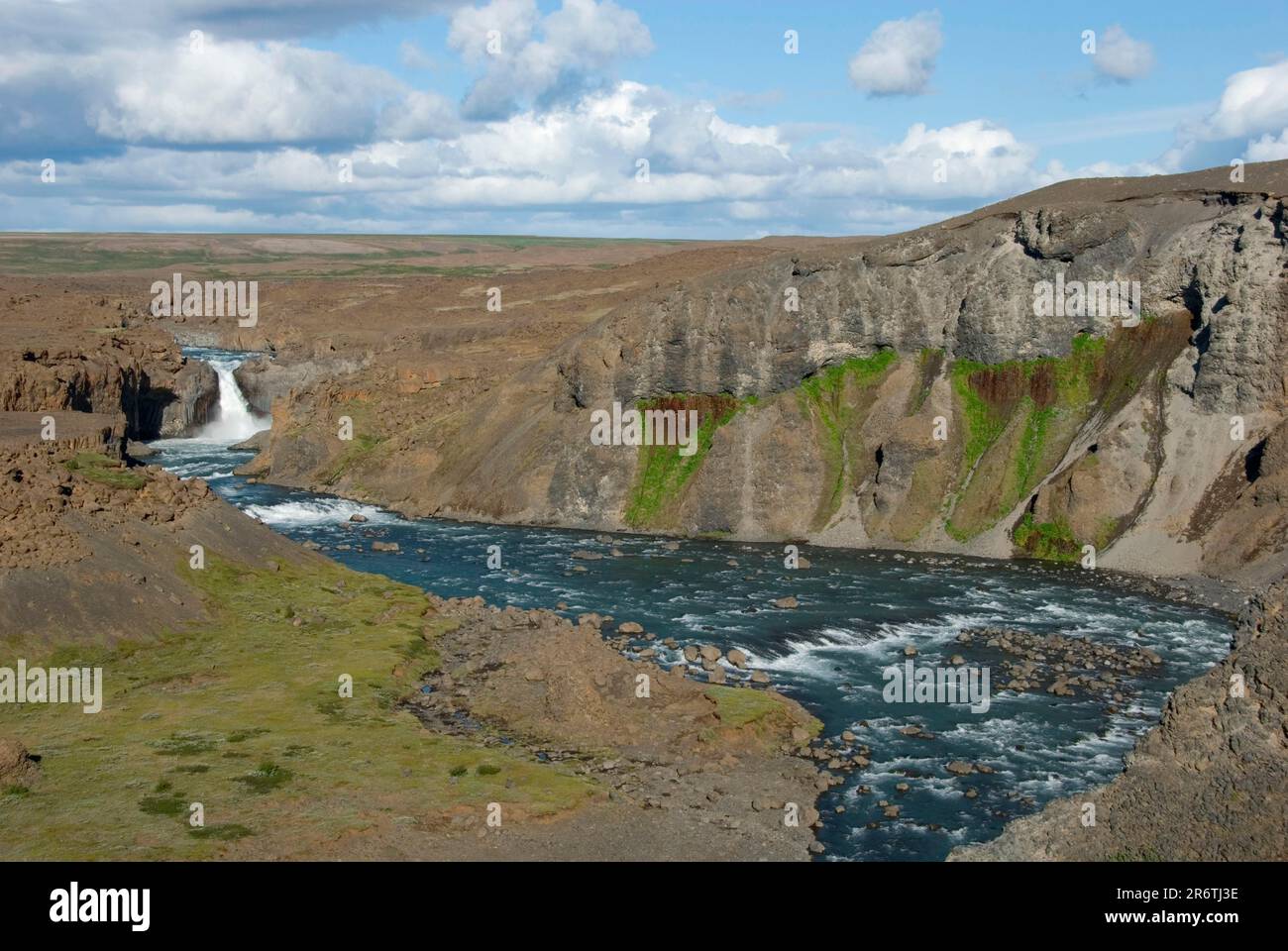 Aldeyjarfoss Waterfall, Skjalfandafljot River, Sprengisandur Highland ...