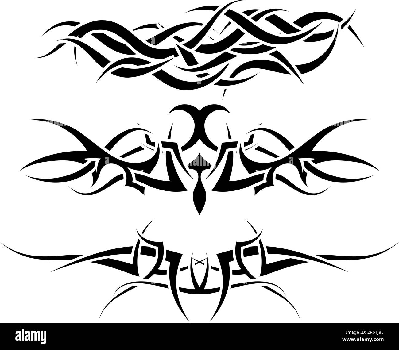 Patterns of tribal tattoo for design use Stock Vector Image & Art - Alamy