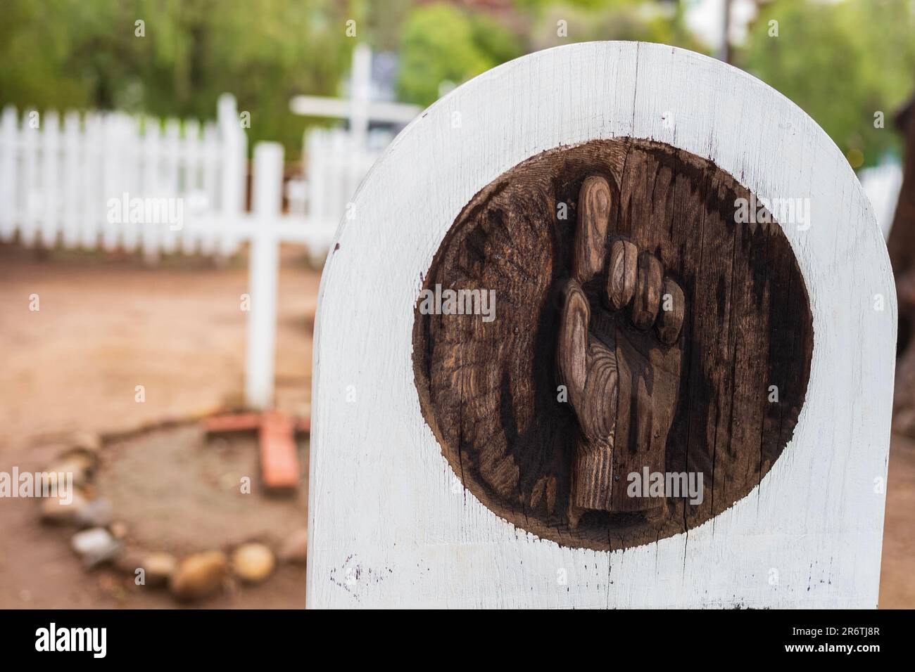 San Diego, CA, USA - Dec 29, 2022: El Campo Santo Cemetery that was ...