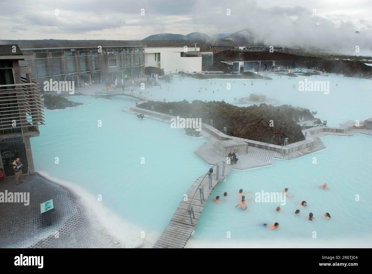 Blaa Lonid, Blue Lagoon, Grindavik, Reykjanes Peninsula, Iceland Stock ...