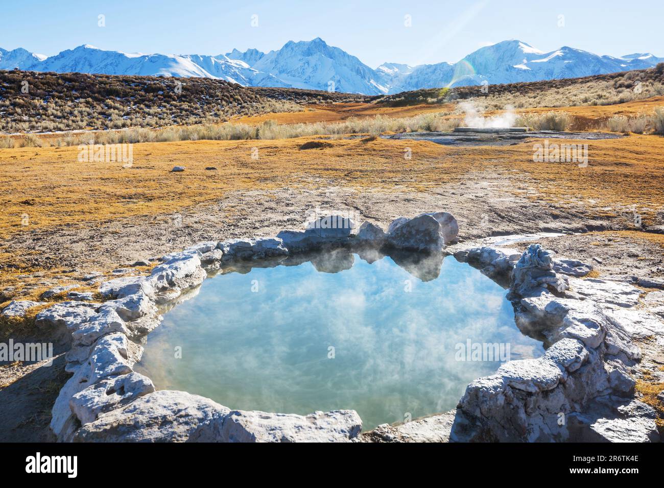 Hot spring in Sierra Nevada mountains, California, USA Stock Photo - Alamy