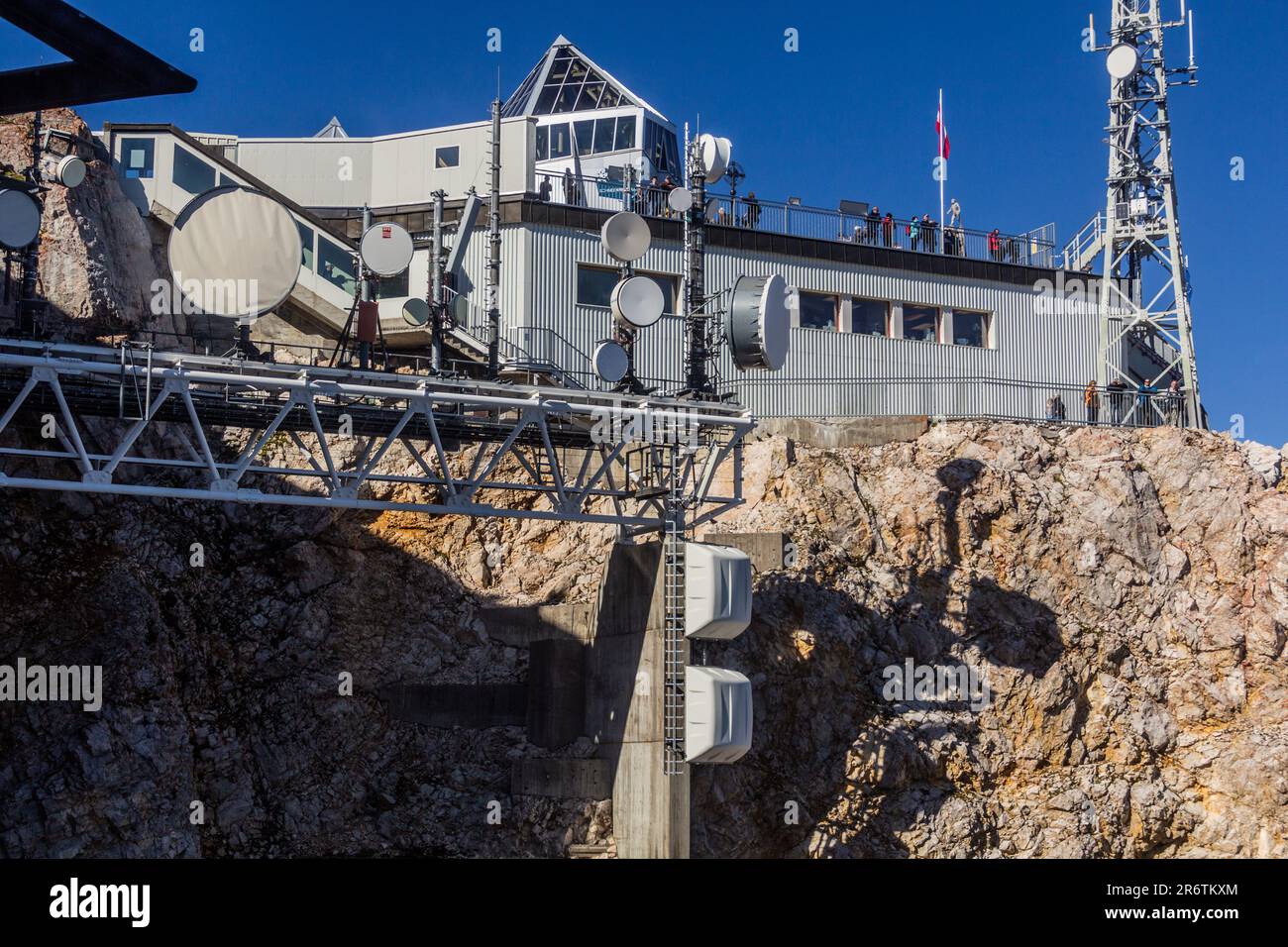 Zugspitze tourist platform hi-res stock photography and images - Alamy