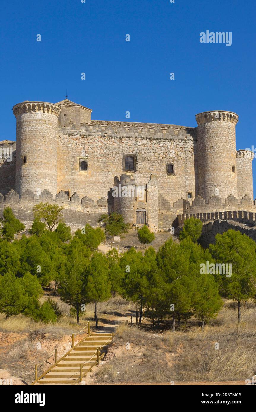 Belmonte Castle, Cuenca Province, La Mancha, Spain Stock Photo - Alamy