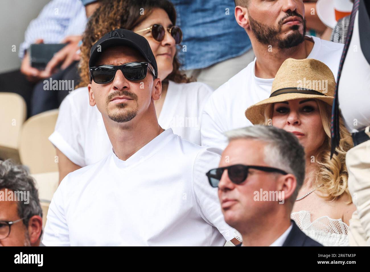 Paris, France. 11th June, 2023. Zlatan Ibrahimovic (L) and partner ...