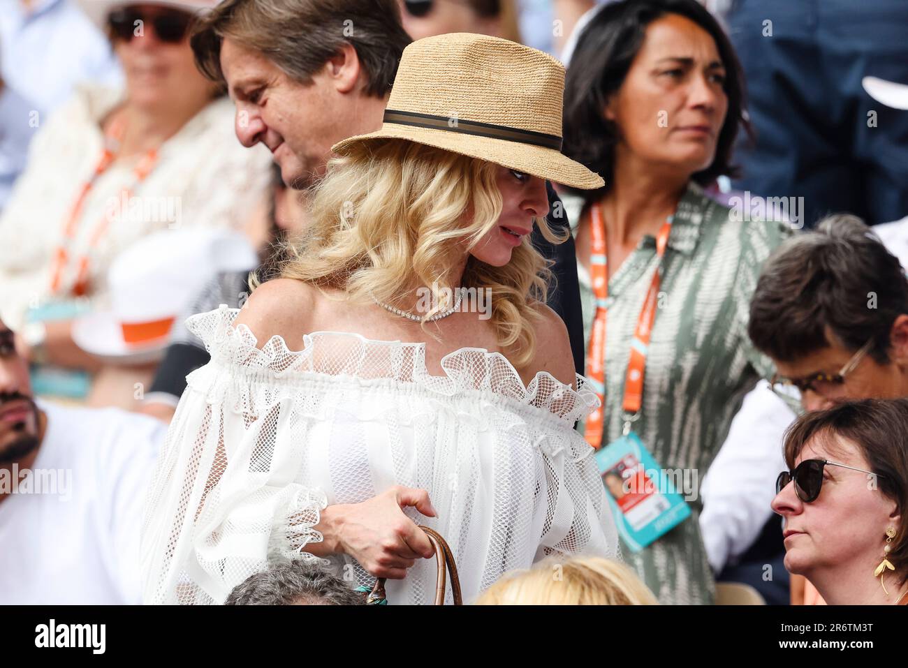 Paris, France. 11th June, 2023. Helena Seger, Partnerin of Zlatan ...