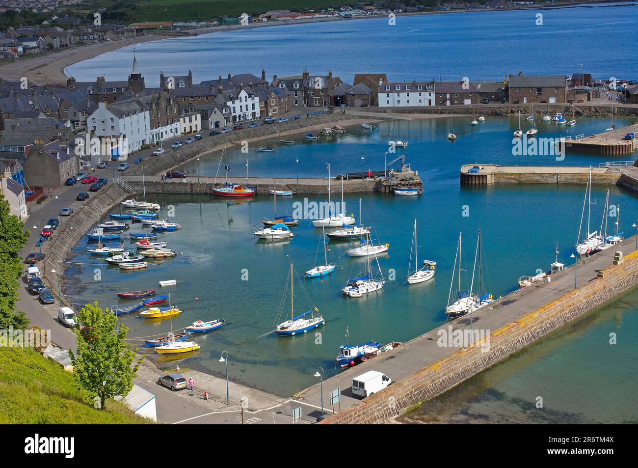 Fishing port, Stonehaven, Aberdeenshire, Scotland, United Kingdom Stock ...