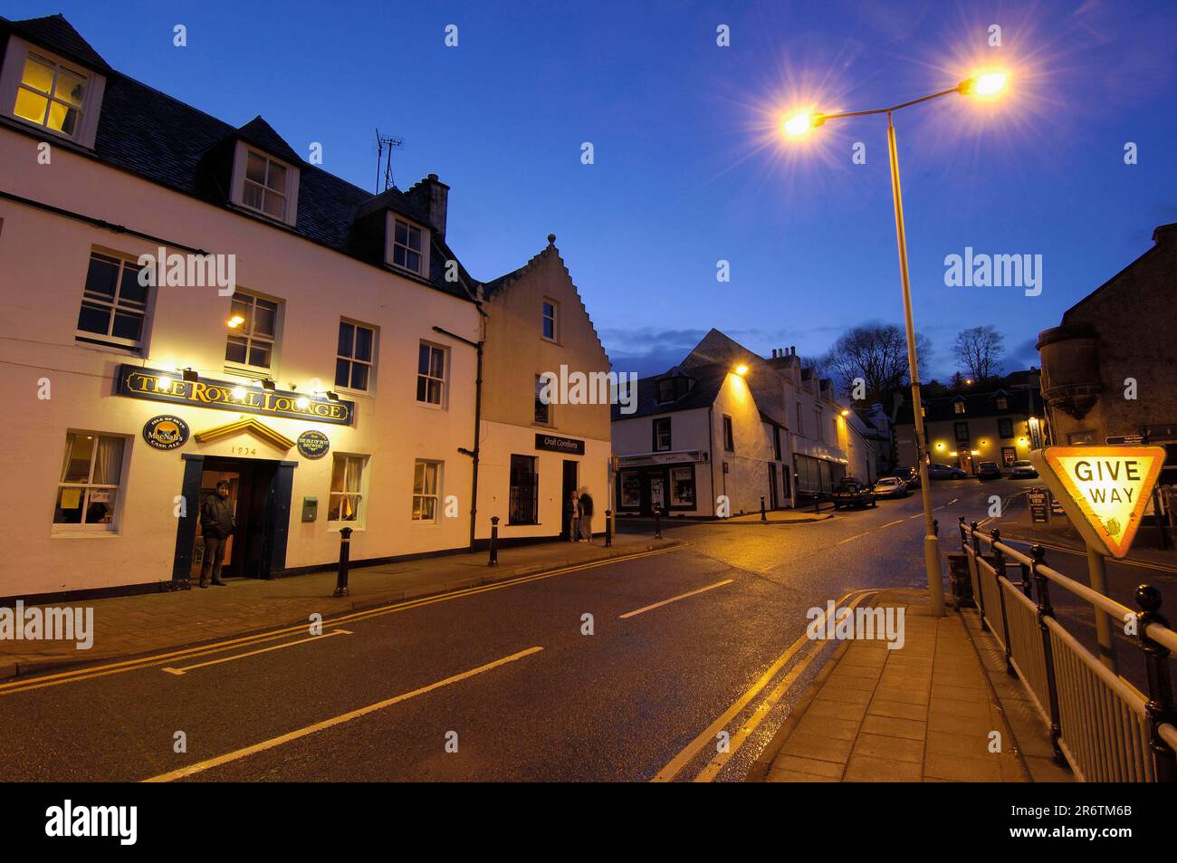 Street with pub 'The Royal Lounge', carcharodus flocciferus (1934 ...