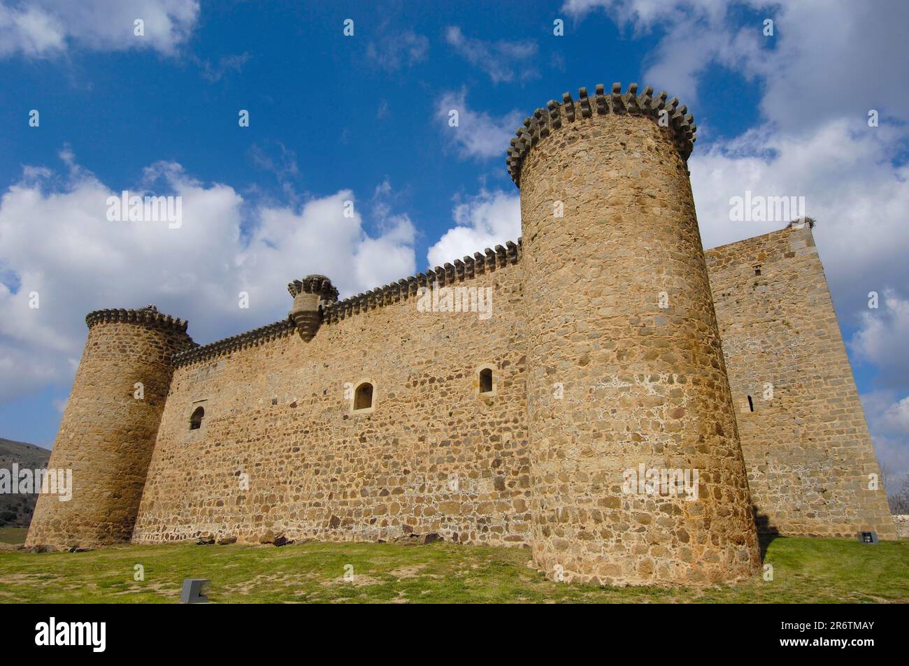 Castle, 12th century, Barco de Avila, Castile-Leon, Spain Stock Photo ...