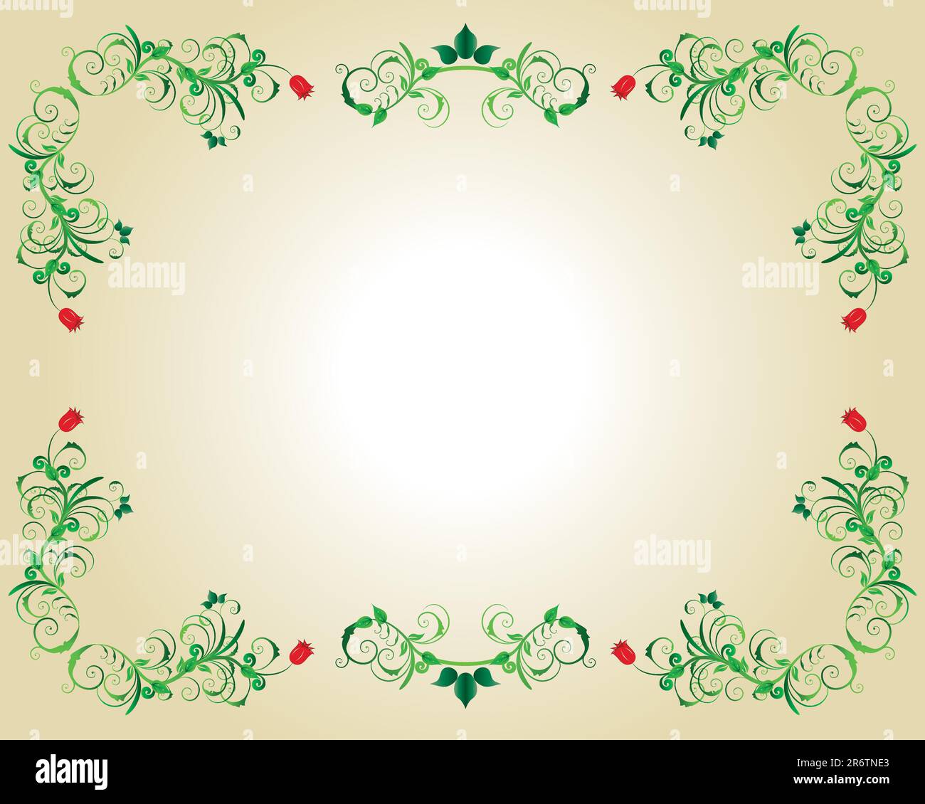 Abstract floral vector frame backgrounds in Victorian style Stock ...