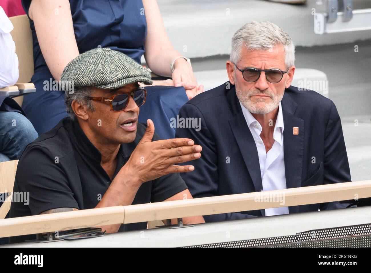 Yannick Noah attends the Men's Singles Final match between Novak ...
