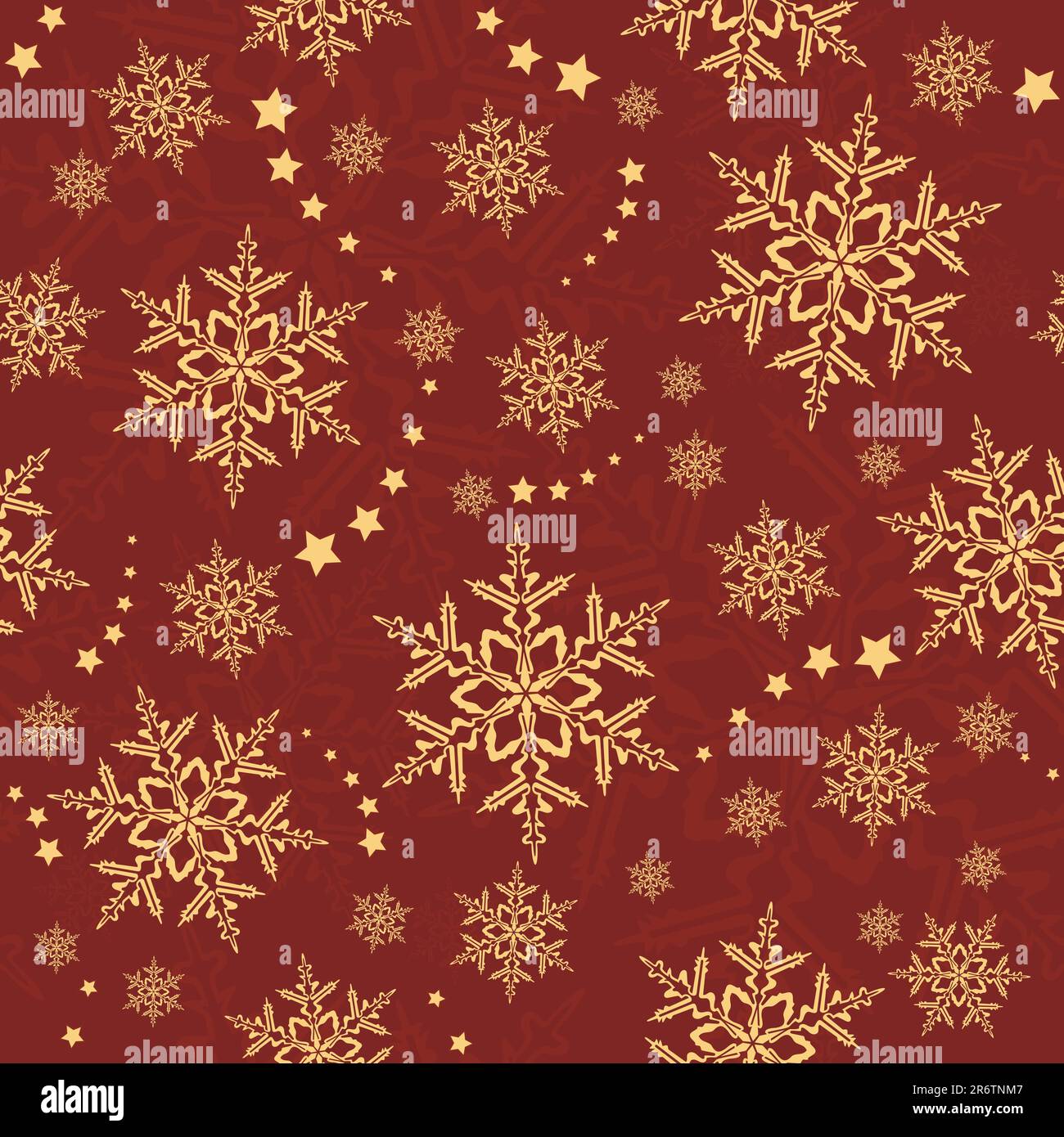 Red golden snowflakes, winter texture that will tile seamlessly. 3 ...