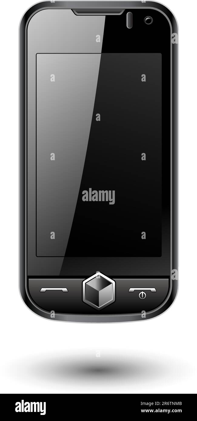 Mobile phone editable vector illustration Stock Vector Image & Art - Alamy