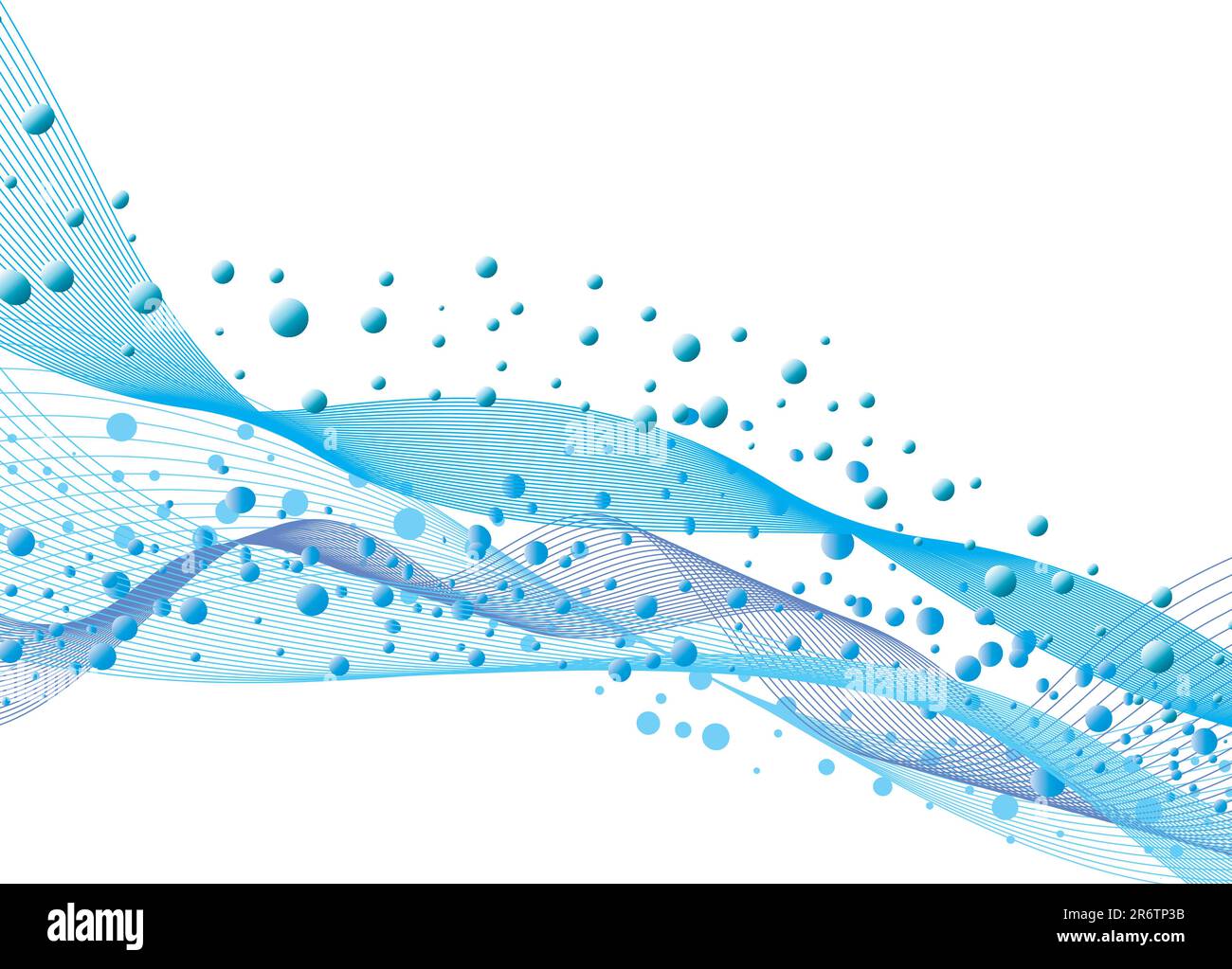 Abstract water vector background with bubbles of air Stock Vector Image ...