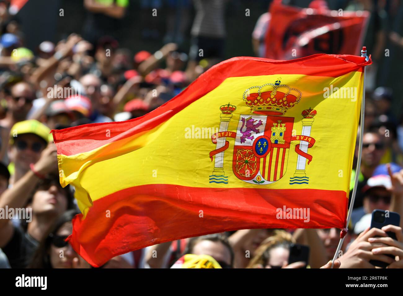 The Spanish Flag during Race MotoGP Grand Prix of Italy, MotoGP World ...