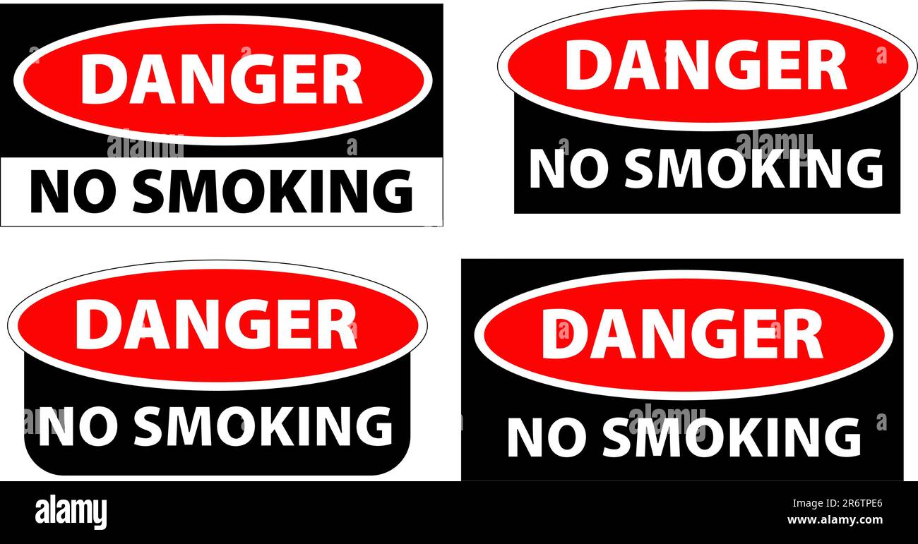danger - no smoking symbol Stock Vector Image & Art - Alamy