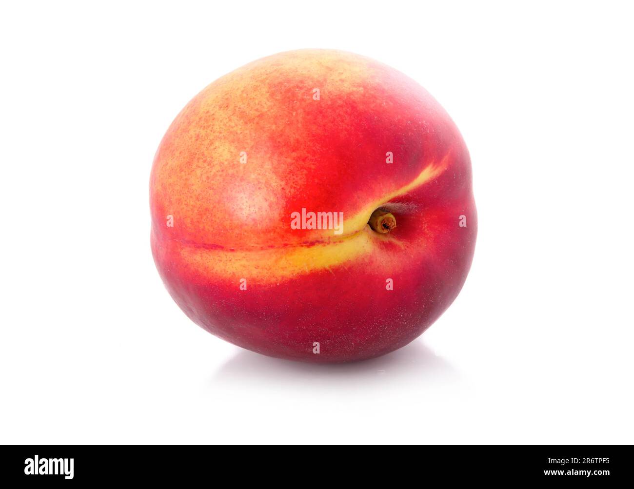 Fresh peach fruit isolated isolated on white background Stock Photo - Alamy