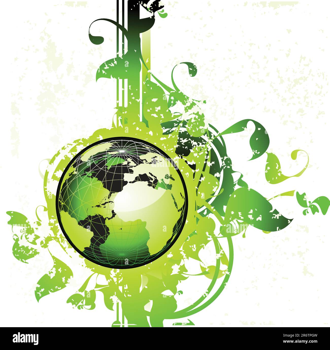 world floral, this illustration may be usefull as designer work Stock ...