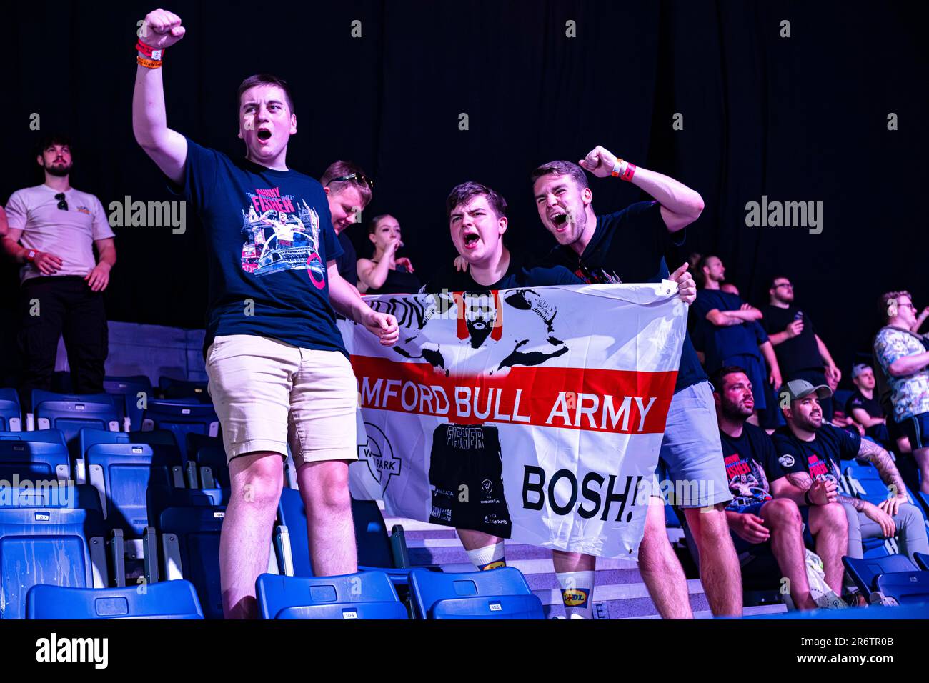 LONDON, UNITED KINGDOM. 10 Jun, 2023. The fans cheering Cherneka ...