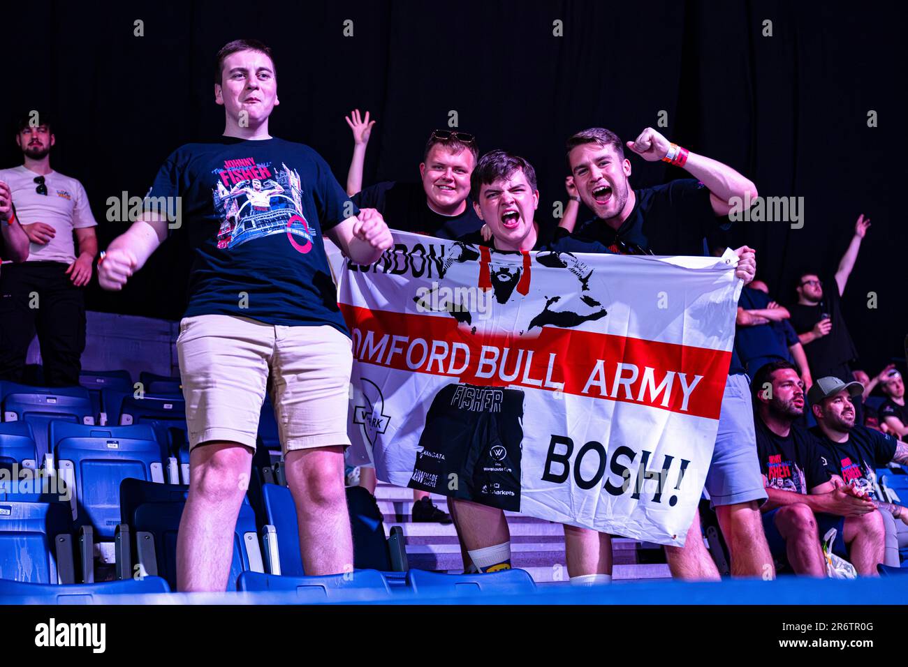 LONDON, UNITED KINGDOM. 10 Jun, 2023. The fans cheering Cherneka ...