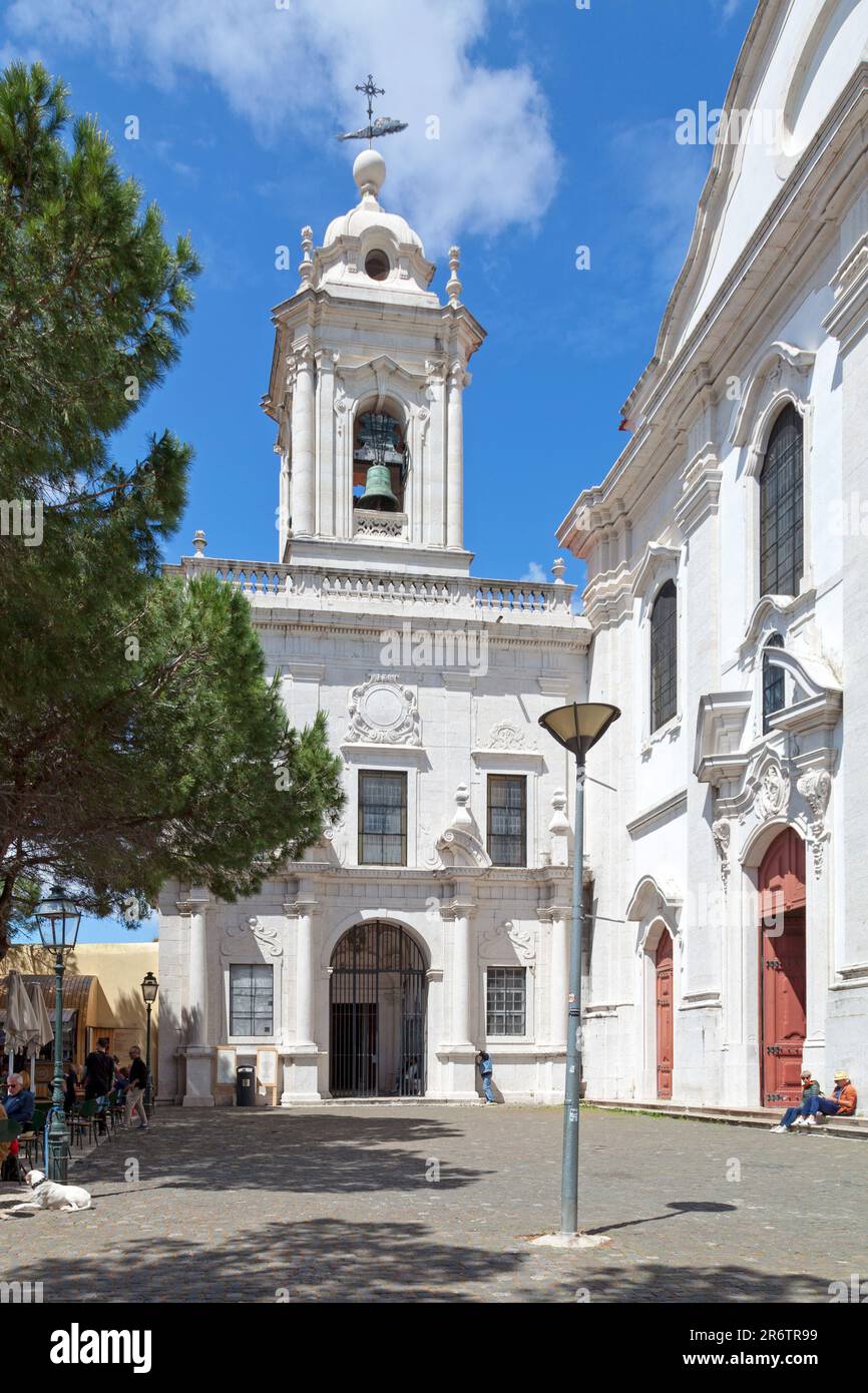 Lisbon, Portugal - June 01 2018: The whole Church and convent of Graça ...