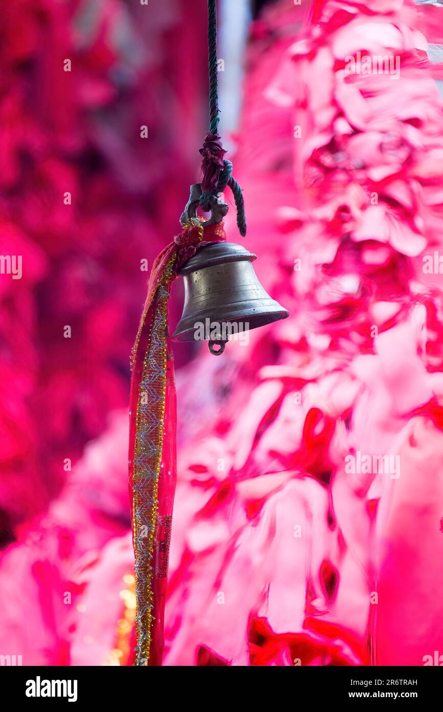 A very red mandir Stock Photo - Alamy