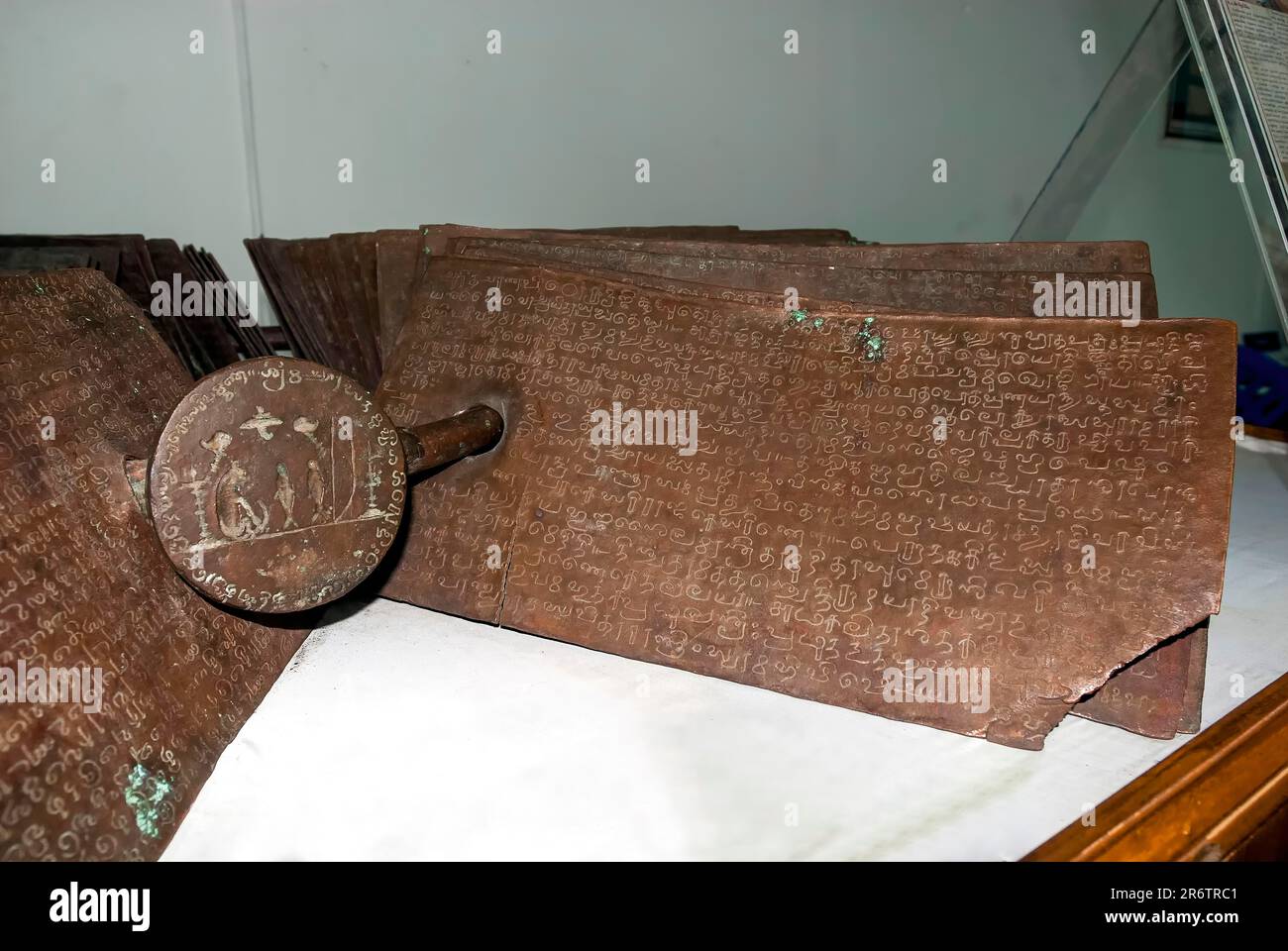 Copper plates, Tamil Nadu, South India, India, Asia Stock Photo - Alamy