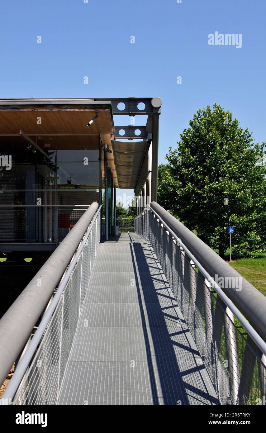 Museum pavilion, Flavia Solva, Roman excavation site, Wagna, Styria ...