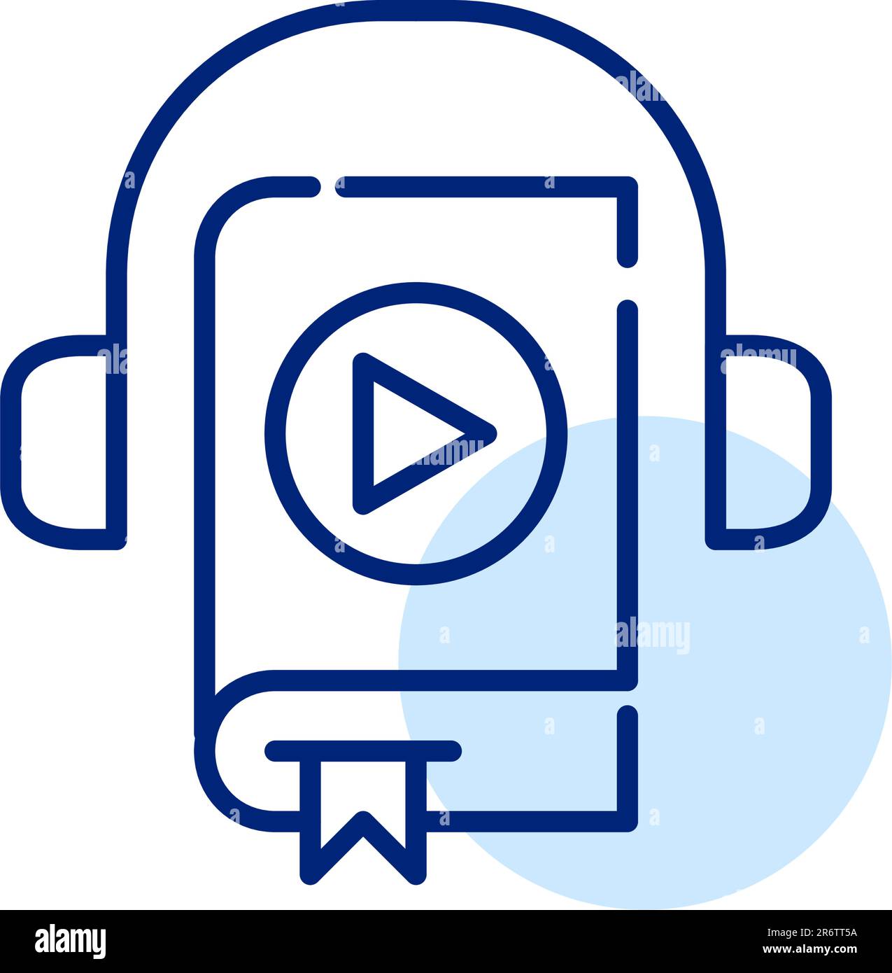 Headphones sound learning icon hi-res stock photography and images - Alamy