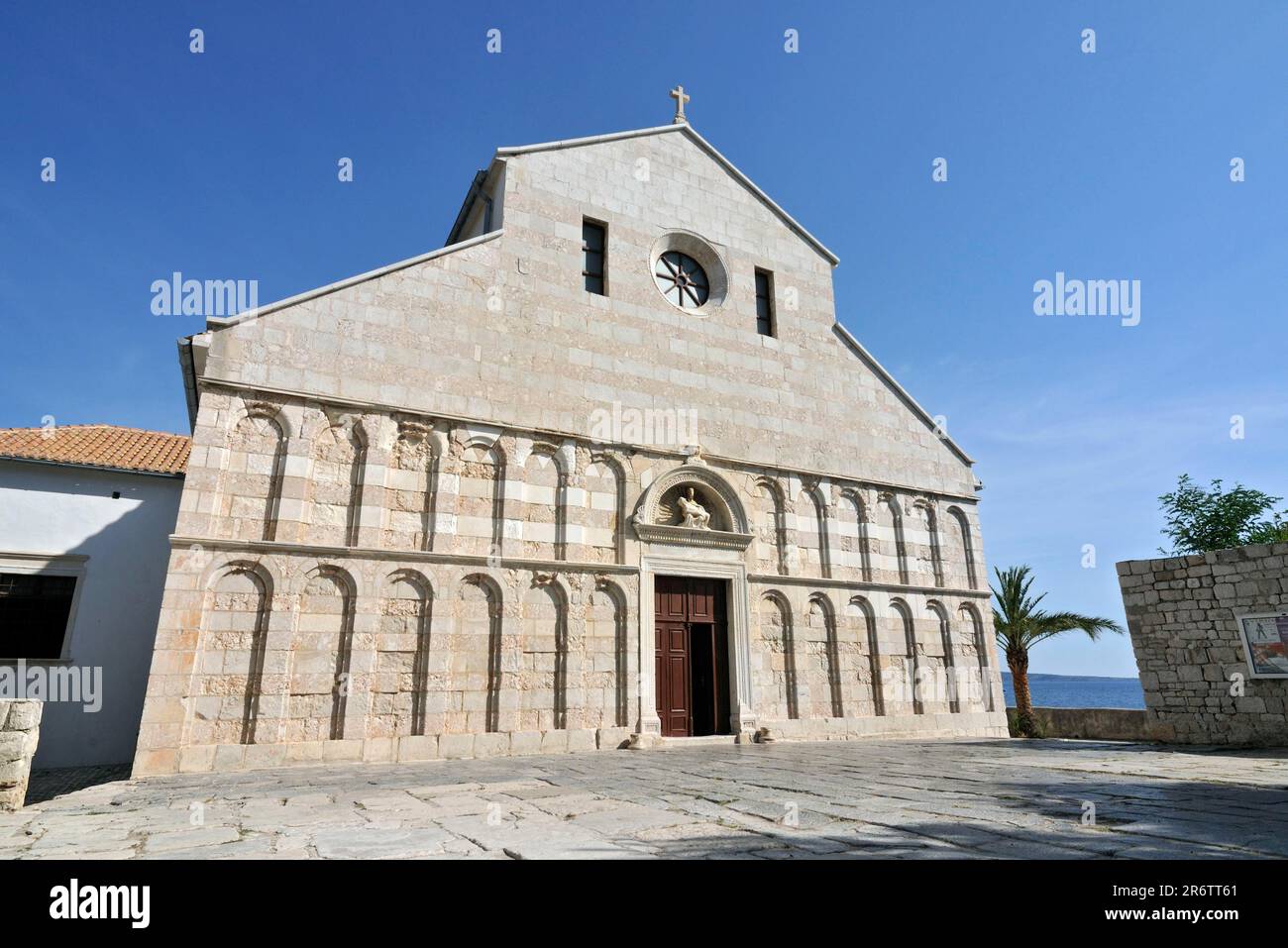 Cathedral of St. Mary the Great, Crkva svete Marije Velike, Old Town, Rab, Island of Rab ...